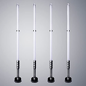 LEKUSHA Lightsaber Wall Mount Display Stand Light Saber Holder Compatible for Any Lightsaber, Black Pack of 2