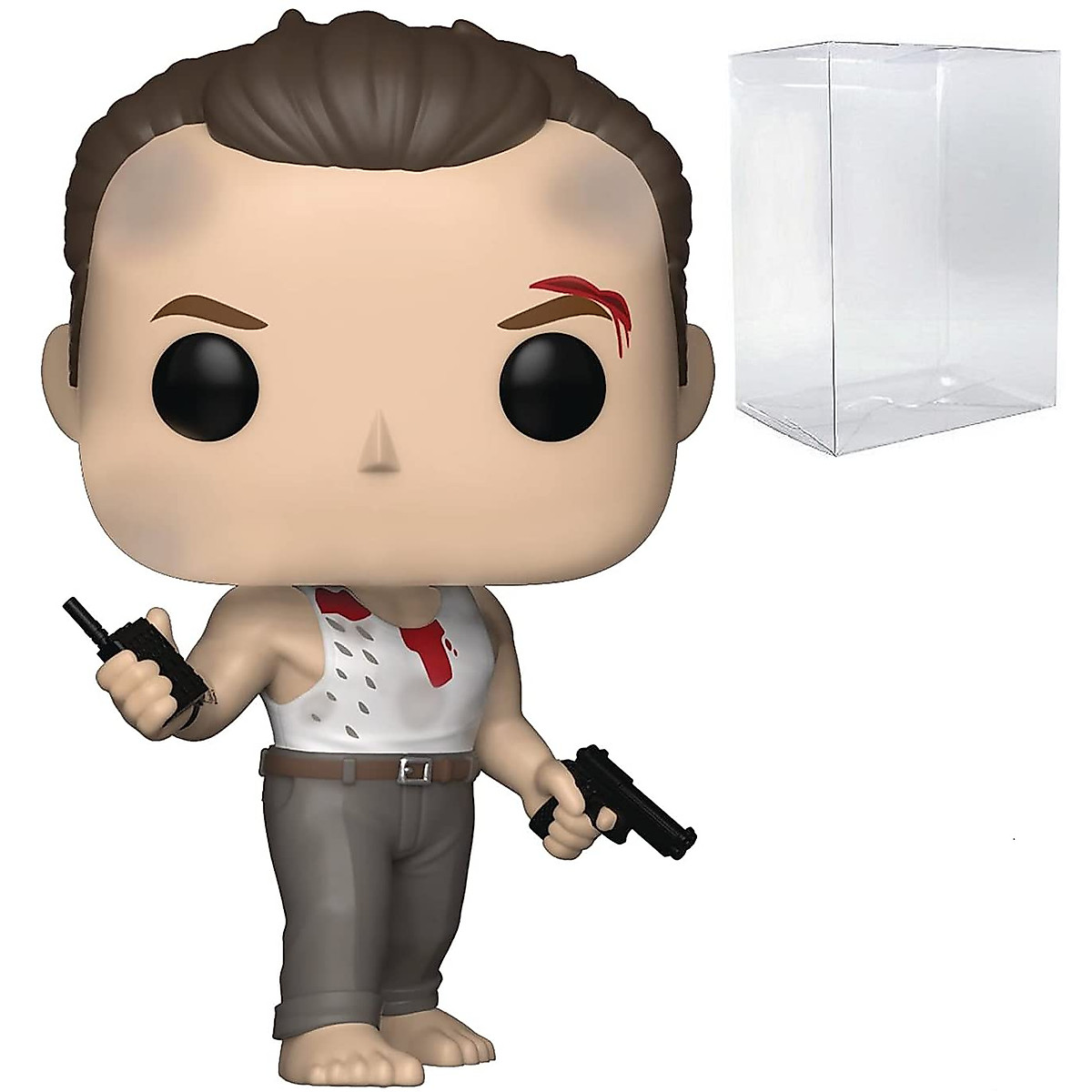 POP Die Hard - John McClane Funko Pop! Vinyl Figure (Bundled with Compatible Pop Box Protector Case), Multicolor, 3.75 inches