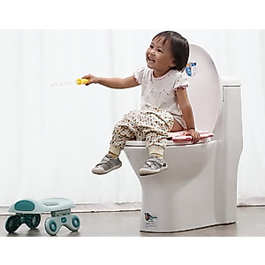 Neobum 3-in-1 Travel Potty Trainer Seat for Toddler Kids Foldable -Super Light, Easy to use, Sturdy, Roll of Potty Liners Included