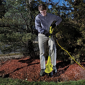 Sun Joe TJ599E Electric Garden Cultivator, 6.3-inch, 2.5-Amp, Adjustable Shaft