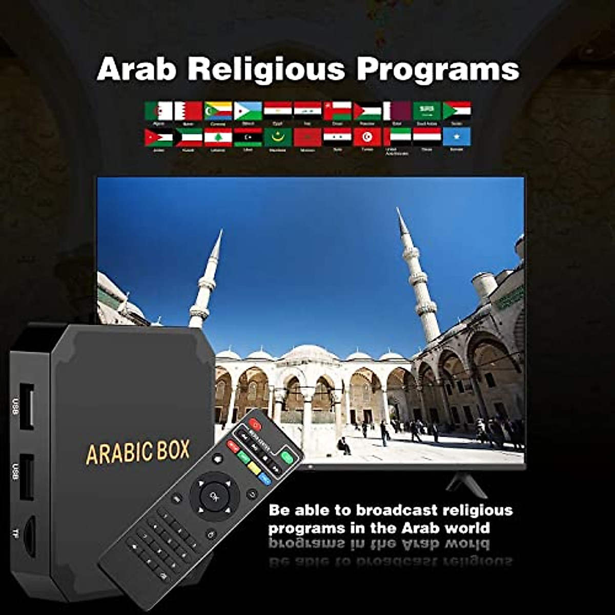 A1 2023 Arabic TV Box Arabic Box with Thousands of Shows in HDR Image Quality in Portable Box with 64bit