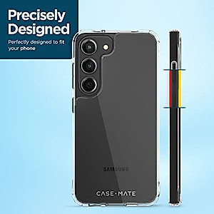 Case-Mate Samsung Galaxy S23 Case [3in1] w/FlexiShield Screen Protector & Camera Lens Protector [6.1"] [12FT Drop Protection] [Wireless Charging] Tough Clear Phone Case - Anti-Yellowing, Anti-Scratch