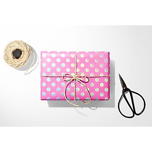 CC wonderland zone Girl Gifts Wrap Paper Roll 17 Inches,Pink Gifts Wrapping Paper,Girl Birthday Wrapping Paper,1 Roll of Each of The 3 Styles