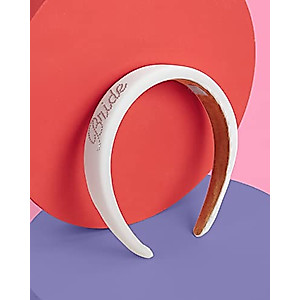 xo, Fetti Bachelorette Party Decorations Rhinestone Headband with Detachable Veil | White Headpiece Bridal Shower Gift, Bridesmaid Favors