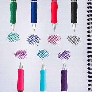 Pentel RSVP Super RT Ballpoint Pen, (1.0mm) Medium Line, Violet Ink, 2-Pk - BX480BP2V