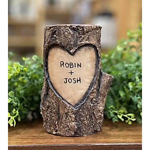 DIY carve names and date into tree candle kit Anniversary Date night Romantic Gift