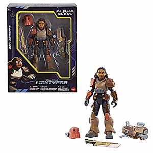 Mattel Disney and Pixar Lightyear Collector Action Figure, 7-in Scale Jr Zap Patrol Izzy Hawthorne, Articulated with Accessories