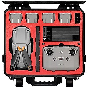 SYMIK A310-MA2 Waterproof Hard Carrying Case for DJI Air 2S / Mavic Air 2 Drone / Fly More Combo; Rugged Professional Case with Complete Protection