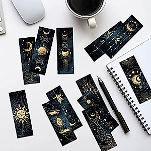 12 PCS Cool Night Sky Bookmark, Bookmarks for Book Lovers, Bulk Bookmarks for Men, Unique Book Mark for Boys, Girls, Students, Classroom Gifts, School Prize, Reading Present