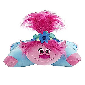Pillow Pets DreamWorks Poppy Stuffed Animal – Trolls World Tour Plush Toy, 1 Count (Pack of 1) Pink
