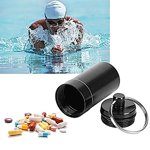 Garden Supplies Waterproof Medicine Box Aluminium Alloy Mini Travel Pills Case Holder for Swimming Pool Sauna