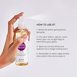 Crown Chakra Natural Mist by Aromafume | 100ml/3.3 fl oz | Sahasrara | Aromatherapy Spray for Chakra Balance | Lavender & Jasmine Extracts | Essential Oil Spray for Meditation, Yoga, Reiki