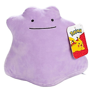 Pokémon 8" Ditto Plush - Officially Licensed - Authentic Stuffed Animal Toy Figure - Valentine's Day & Easter Basket Stuffer Gift for Kids, Boys, Girls - 2+