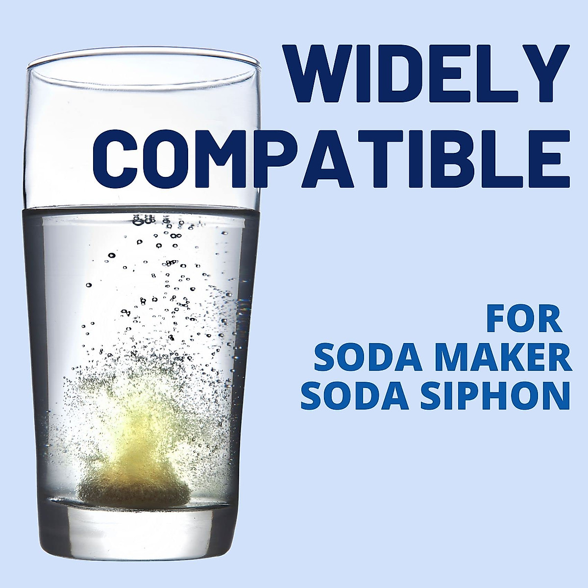 GreatWhip 50 Count 8g CO2 Soda Cartridges for Soda Maker Soda Chargers for Carbonated Water Machine for Sparkling Water Maker