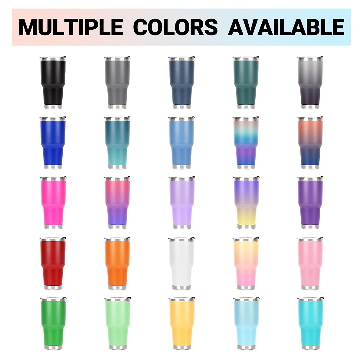 Customizedbee Personalized Coffee Tumbler with Picture Photo Name Text Logo, 30oz Insulated Stainless Steel Custom Mug Cup, Mother's Thank You Christmas Anniversary Birthday Gifts for Women Men Kid