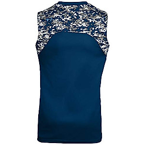 Augusta Sportswear Boys Hook Shot Reversible Jersey, Navy/Navy Digi, Large