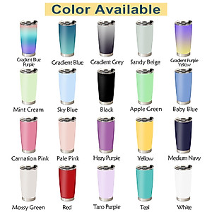 Personalized Coffee Tumbler with Pictures Text - 20oz Custom Leak Proof Tumblers Travel Cup with Lid, Custom Photo Gifts for Birthday Anniversary Christmas for Women Men