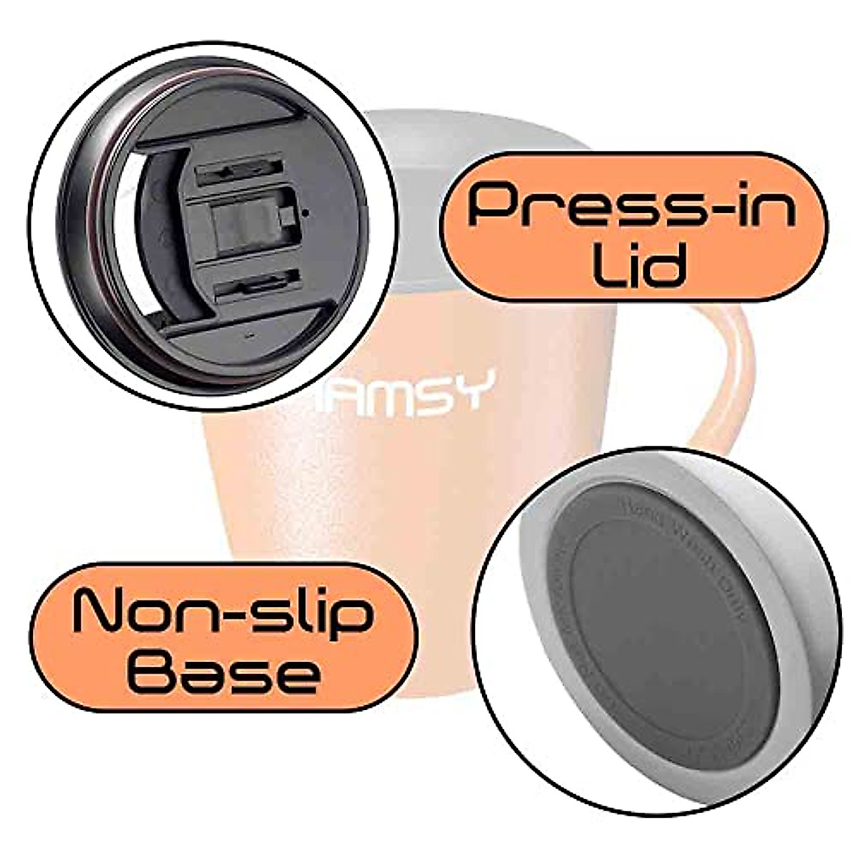 Handmade Barrel Beer Mug with Handle Travel Cup for Outdoor Home and Office 13 oz