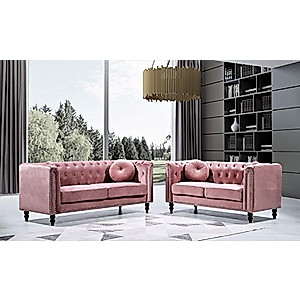 US Pride Furniture S5611-LV Sofas, Rose