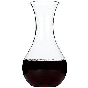 Lily's Home Unbreakable Wine Decanter, Premium Carafe is Made of Shatterproof Tritan Plastic, Ideal for Indoor and Outdoor Use, Reusable and Dishwasher-Safe, Crystal Clear (48 oz. Capacity)