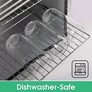 [Upgraded] 16oz Drinking Glasses with Bamboo Lids and Bamboo Straws, 4 Pack Glass Cups Iced Coffee Cup, Beer Glasses, Can Shaped Glass Tumbler for Whiskey, Tea, Water, Soda, Juice, Smoothies, Gift