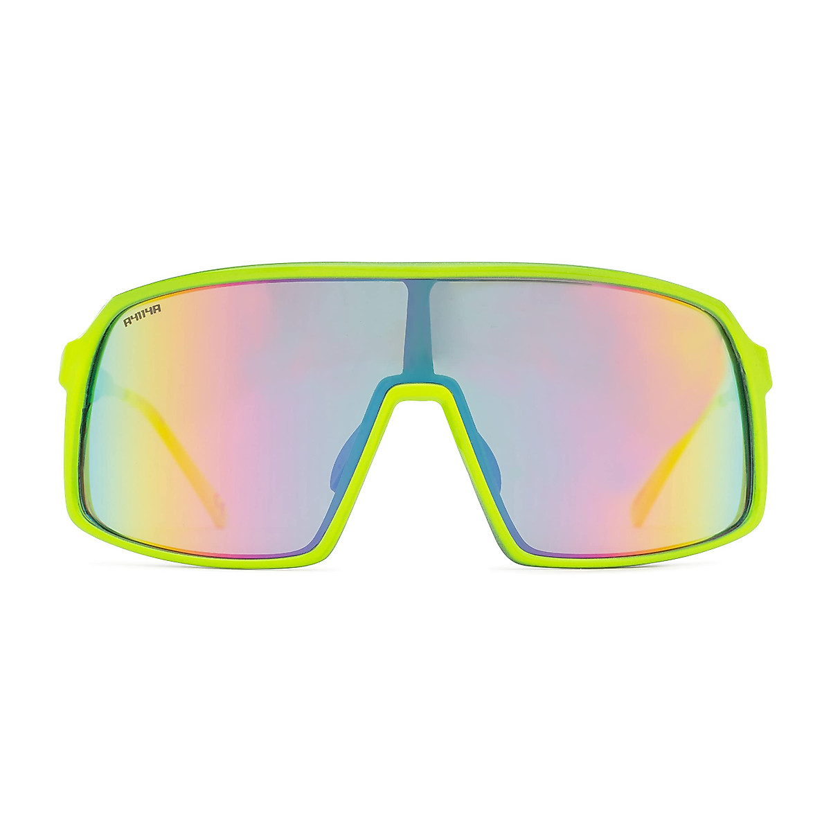 Foster Grant Sun Luv Crushing On Fun Shield Sunglasses, Neon Green, 56mm