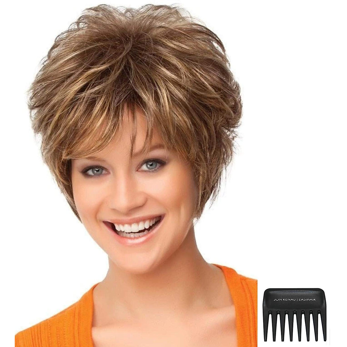 Bundle - 3 items: Gala Wig by Gabor, Christy's Wigs Q & A Booklet & Wide Tooth Comb - Color: G31+