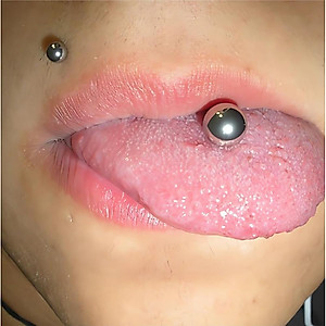 NewkeepsR 3 Pairs-10G(2.5mm) Thikness, 8mm/10mm/12mm Length Surgical Steel Externally Threaded Barbell,Short Industrial Bars Tongue Cheek Dimple Nipple Piercing