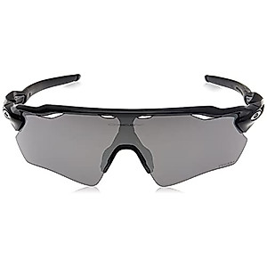 Oakley Men's OO9208 Radar EV Path Rectangular Sunglasses, Polished Black/Prizm Black, 38 mm