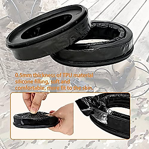 COMBATGEAR Silicone Gel Earpads Compatible with MSA SORDIN Headsets Hearing Protection Noise Reduction