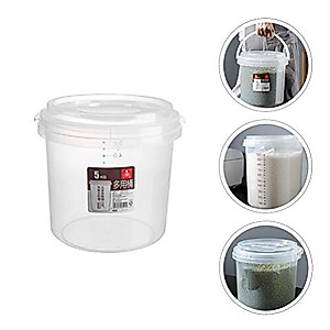 Cereal Rice Storage Container Plastic Sealed Bucket Practical Cereals Rice Storage Box Sealed Containers Kitchen Food Containers with Lid Cereal Container Bin for Home Rice Container
