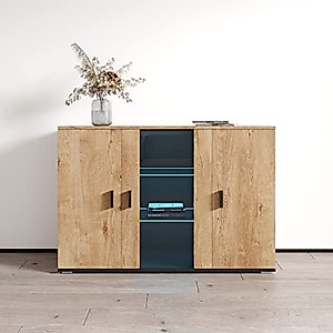 MEBLE FURNITURE & RUGS Soho S7 3D Modular Modern 47" Wide Sideboard
