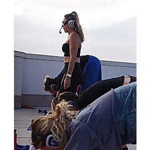 Silent Sound System Portable Hands Free Package for Yoga, Tours, Fitness (10 Headphones + 1 Transmitter)