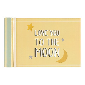 C.R Gibson BP73-23934 Love You to The Moon Baby Photo Album Brag Book, 7.25'' W x 4.5'' H
