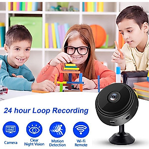 MOSAJIE 2023 Upgraded 1080P Home Security Camera Detector - Indoor Camera Home Security Camera Wireless WiFi Camera - Car Cameras for Surveillance