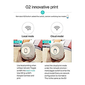 XXXDXDP Pocket Journal Printer, Mini Reading Notes Printer, Black and White Photos Printer for Journal Planner, DIY Scrapbooking, Crafts, Gifts