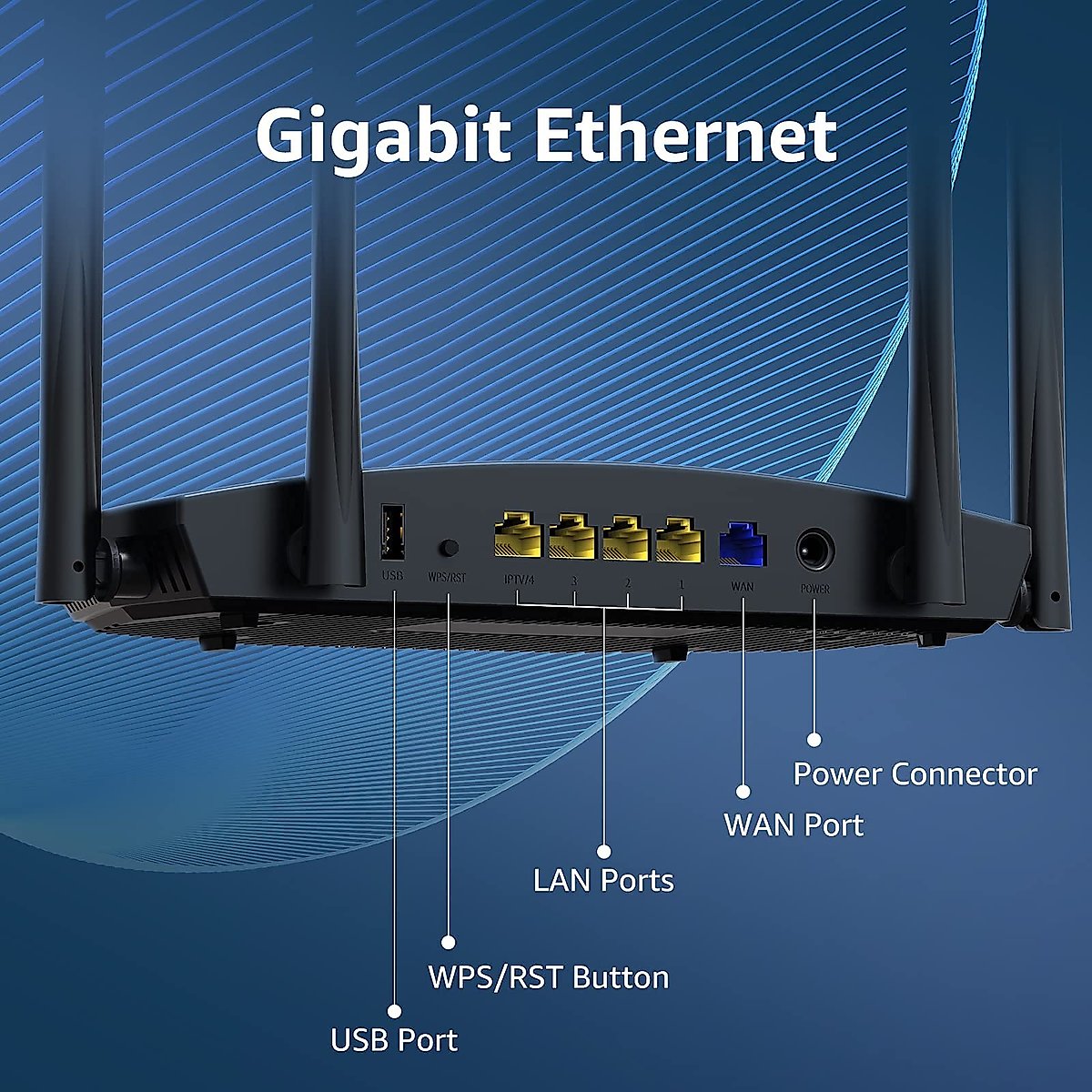 Speedefy High Speed Pro WiFi Router - Dual Band AC2100 Wireless Router for Streaming & Gaming, Up to 35 Devices, 2000 sq.ft Coverage, 4X4 MU-MIMO, USB Port, Parental Control (Model: K8)