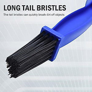 WEFOO Bike or Motorcycle Chain Washer, Cleaning Brush 2 Pcs (Color, Blue and Red)