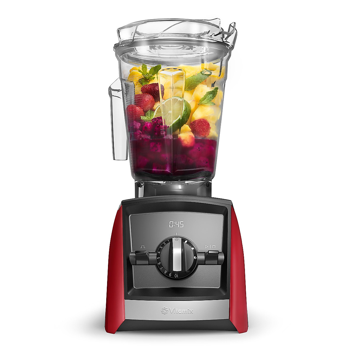 Vitamix A2500 Ascent Series Smart Blender, Professional-Grade, 64 oz. Low-Profile Container, Red