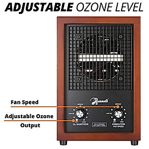 Ion and Ozone Generator Air Purifier, Ionizer & Deodorizer adjustable up to 3,500 SqFt - Ideal for Dust, Pollen, Pets & Smoke Smell by Mammoth