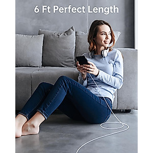 iPhone Charger Cord 6Ft (3-Pack), USB to Lightning Cable for Apple iPhone 14/13/12/11 Pro Max/XS/XR/8, High Speed Data Sync & Fast Charging