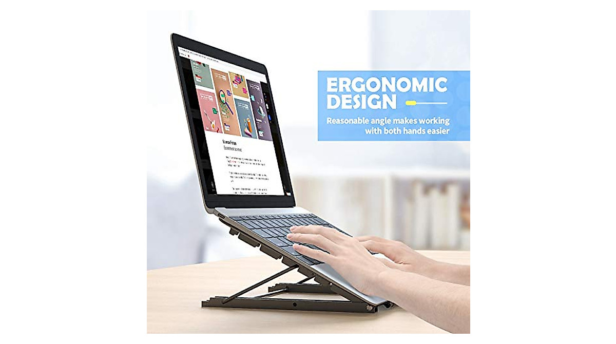 Portable Foldable Laptop & Tablet Stand | Ergonomic & Cooling