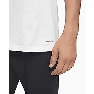 Calvin Klein Men's Cotton Classics 3-Pack Undershirts, 3 WHITE - CREWNECK, M