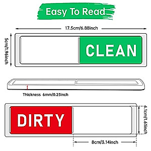 Dirty Clean Dishwasher Magnet,Dishwasher Magnet Clean Dirty Sign Magnet for Dishwasher Dish Bin That Says Clean or Dirty Dish Washer Refrigerator for Kitchen Organization and Storage Necessities