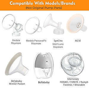 LOZAEVE 21mm Silicone Flange Insert, Reduce 24mm Flange Tunnel Down to 21mm, Medela, for Spectra, Momcozy S9 S10 S12 Pro, Paruu P10 R12 P3, kmaier, TSRETE, MomMed, NaNaLazy, NIRGU, Onlyeah, MomWills