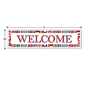 International Welcome Banners (asstd designs) Party Accessory (1 count) (2/Pkg)