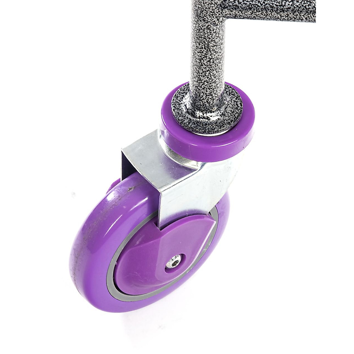 CHAMIN 1.5BU Chrome Coated CART for House and Commercial (Lavender Color) (Powder Coating, 1.5 Bushel)