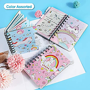 HIFOT Unicorn Stationery Set Kawaii Stationery Set for Girls, Clear Unicorn Pencil Case Unicorn Diary Journal Notebook Unicorn Gel Pens Ballpoint Pen Stickers Gifts for Students School Supplies