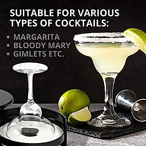 3 Tier Bar Glass Rimmer Bartender Tool Bar Juice Cocktail Seasoning Box Rimmers Salt Sugar Lime for Cocktails Margaritas Bloody Marys and Gimlets for Bar Party