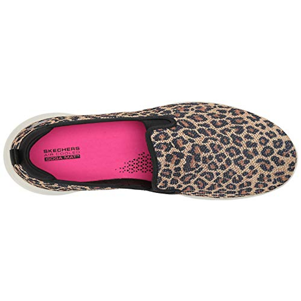 Skechers Women's Go Walk Joy - Fiery Sneaker, Leopard, 8 US